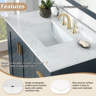 Altair Ceres 43" Engineered Stone Single Bathroom Vanity Top with Sink | Wayfair
